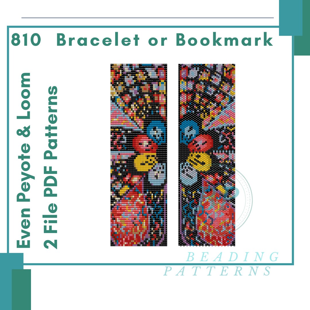 Mandala Pattern Even Peyote and Loom Stitch, Bookmarks Patterns or ...