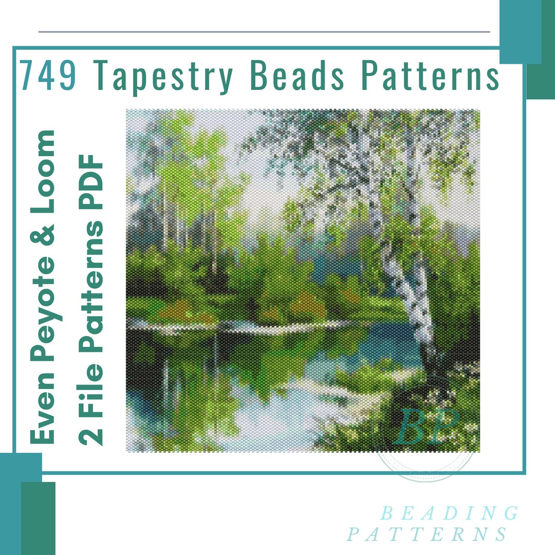 Forest Beads Pattern Peyote Tapestry Patterns Woven Loom, Beaded ...