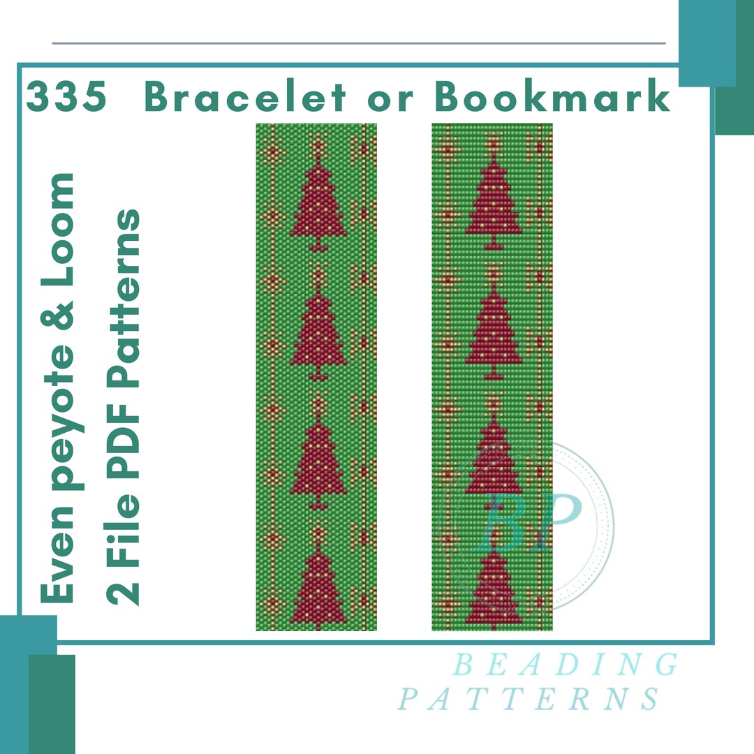 Christmas Tree Even Peyote and Loom Stitch, Beading Patterns Bracelets ...