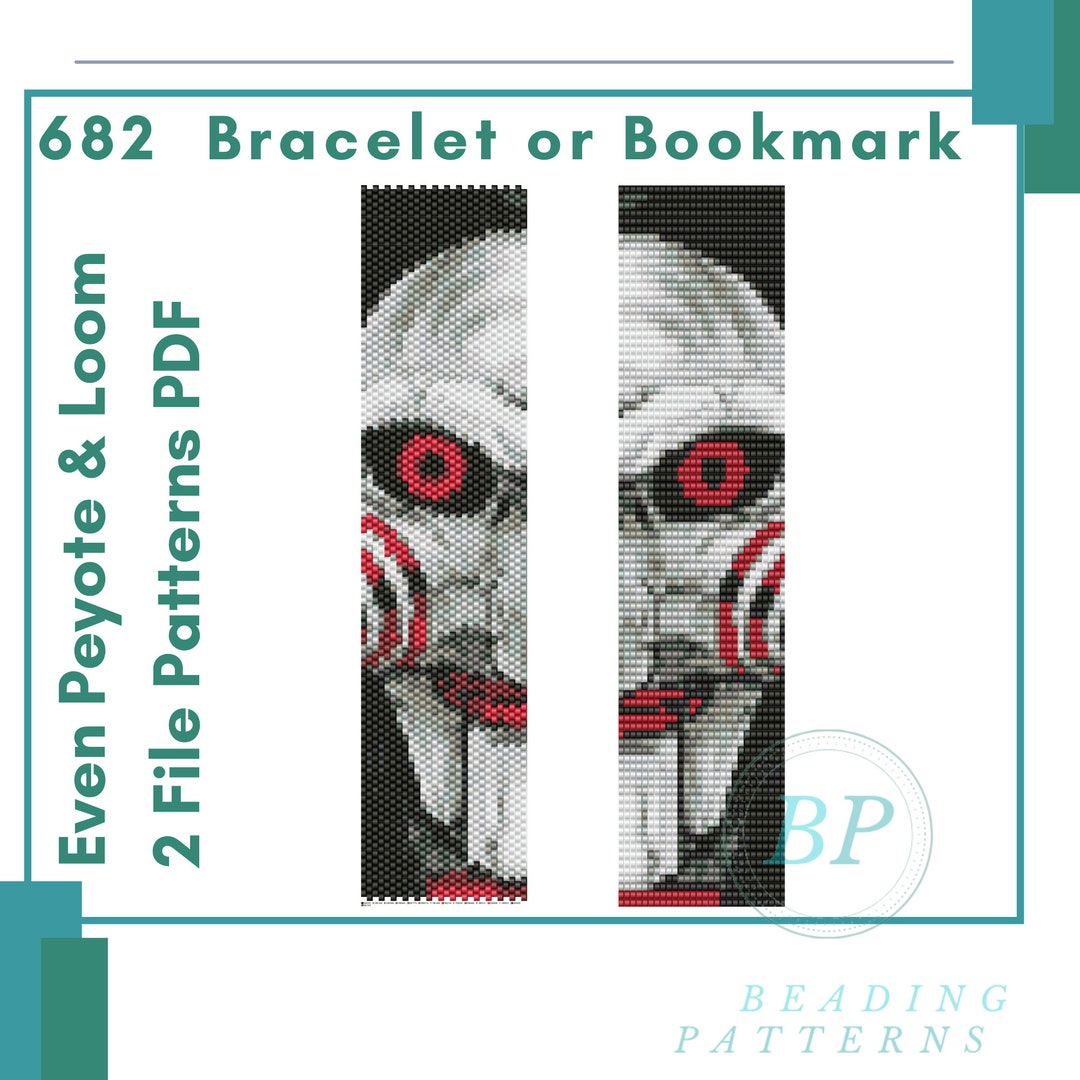 Halloween Horror Even Peyote and Loom Stitch Bead Bracelet or - Etsy