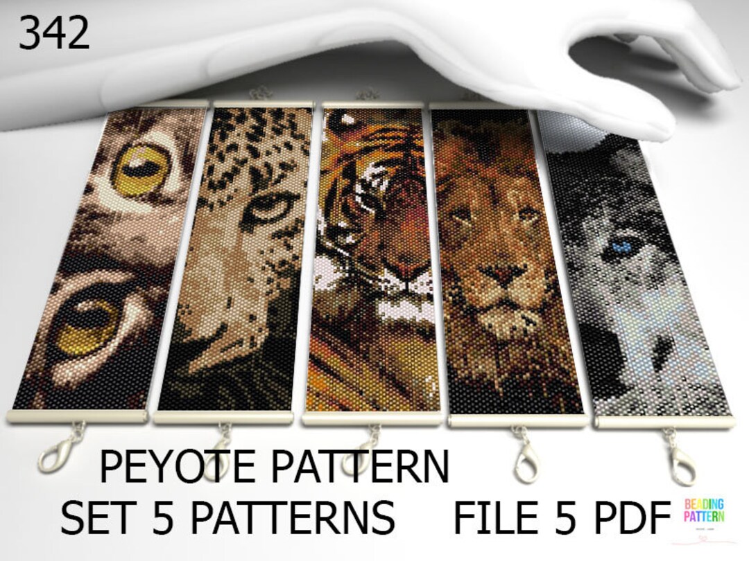 Animals Beads Patterns Peyote, Bookmarks Beading or Bracelets Tutorials ...