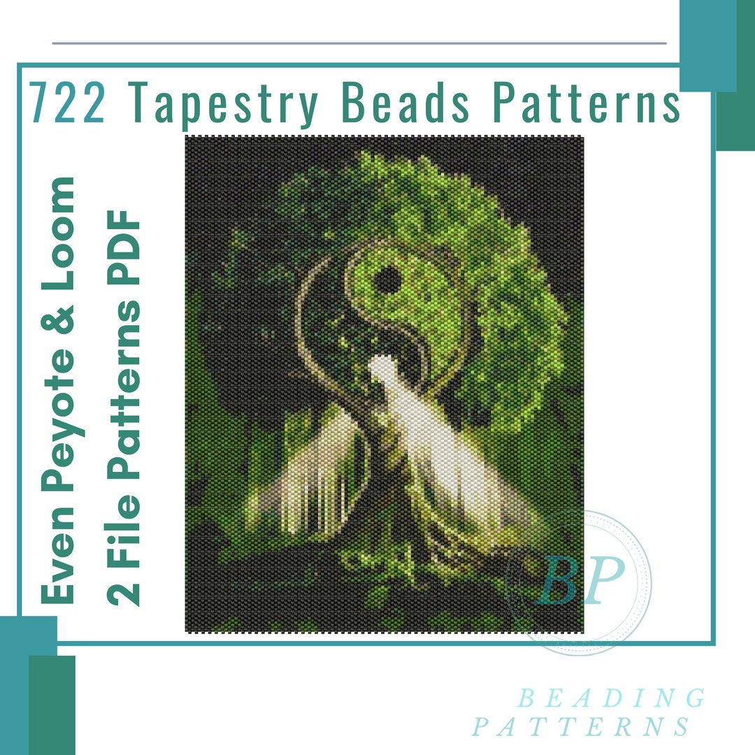Tree of Life Beads Tapestry Even Peyote and Stitch Loom Large Patterns ...