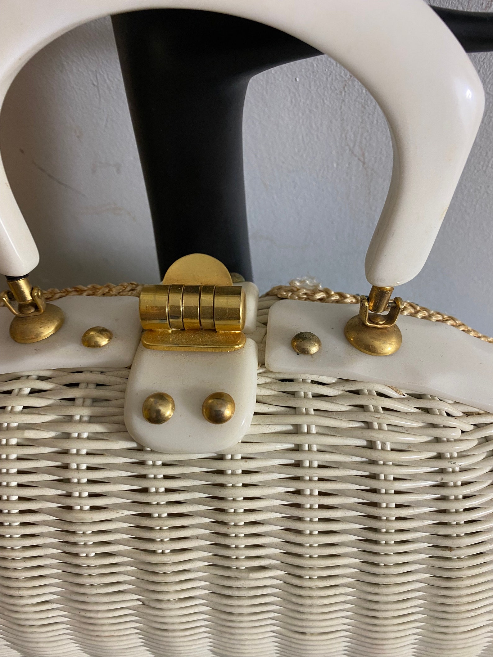 Adele Beaded and Wicker Purse - Etsy