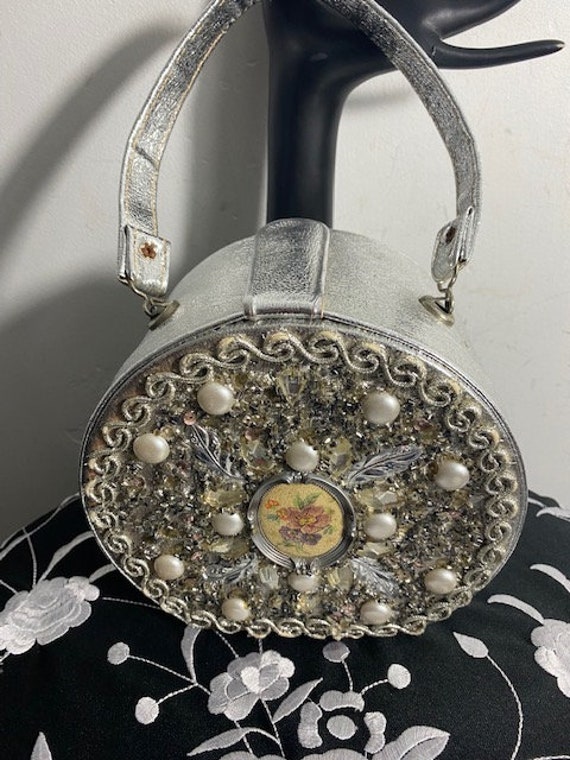 Vintage Caron of Houston 1950’s embellished handbag - Gem