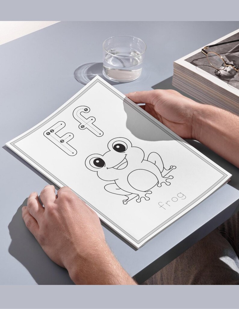 Animal Alphabet Tracing & Coloring Book - Etsy