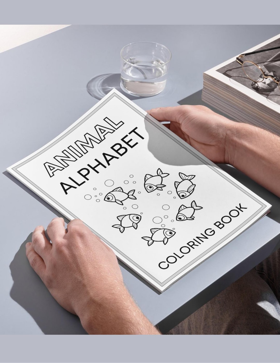 Animal Alphabet Tracing & Coloring Book - Etsy