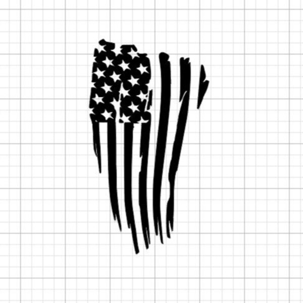 Ragged American Flag Svg - Etsy