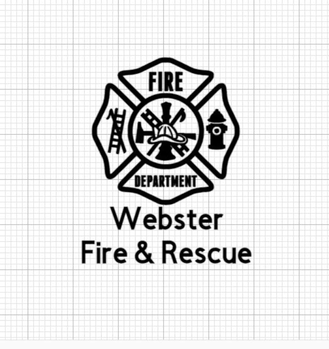 Fire Department Custom Decal - Etsy