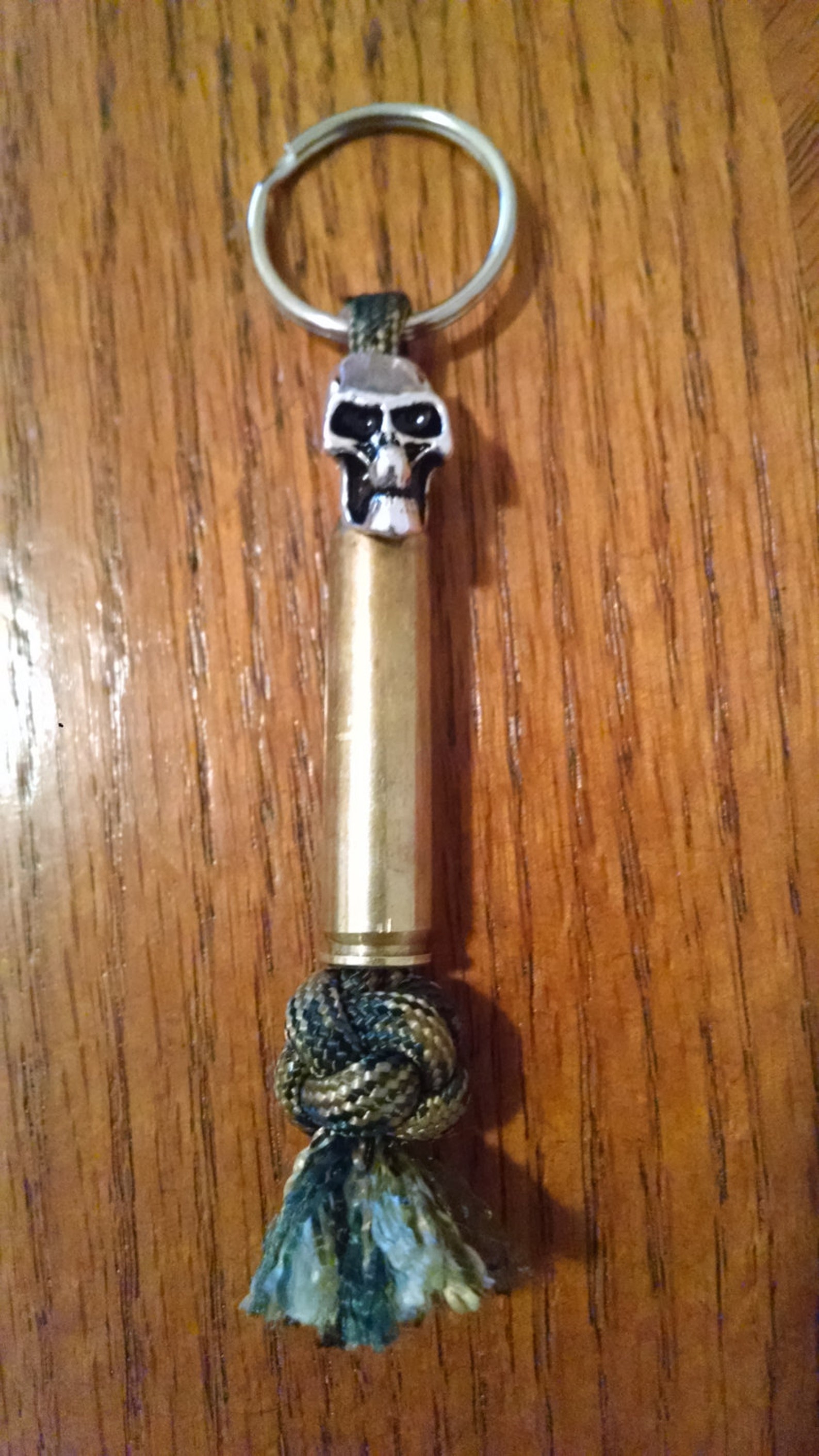 Custom Skull and Shell Casing Keychain - Etsy