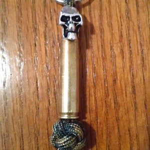 Custom Skull and Shell Casing Keychain - Etsy