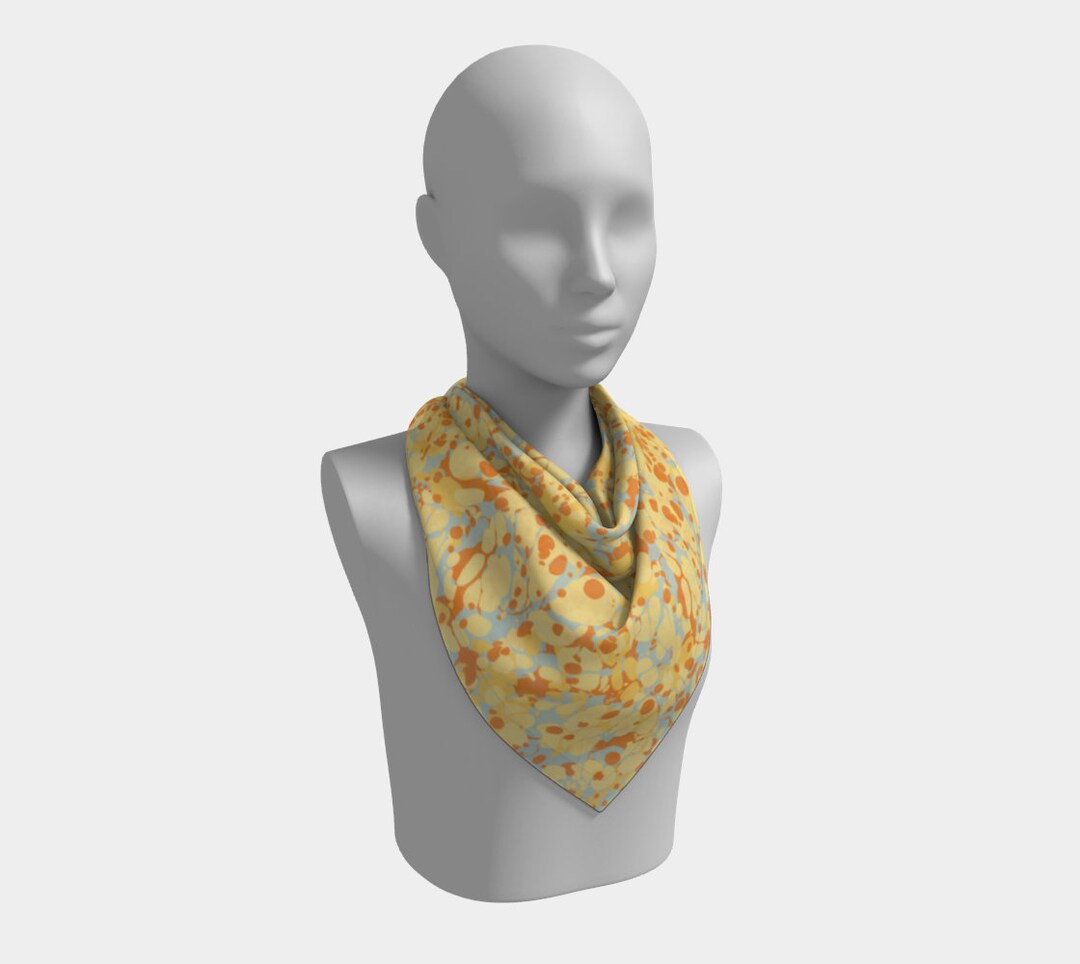Remember a Day Maize Square Silk Scarf, Headscarf, Handkerchief ...