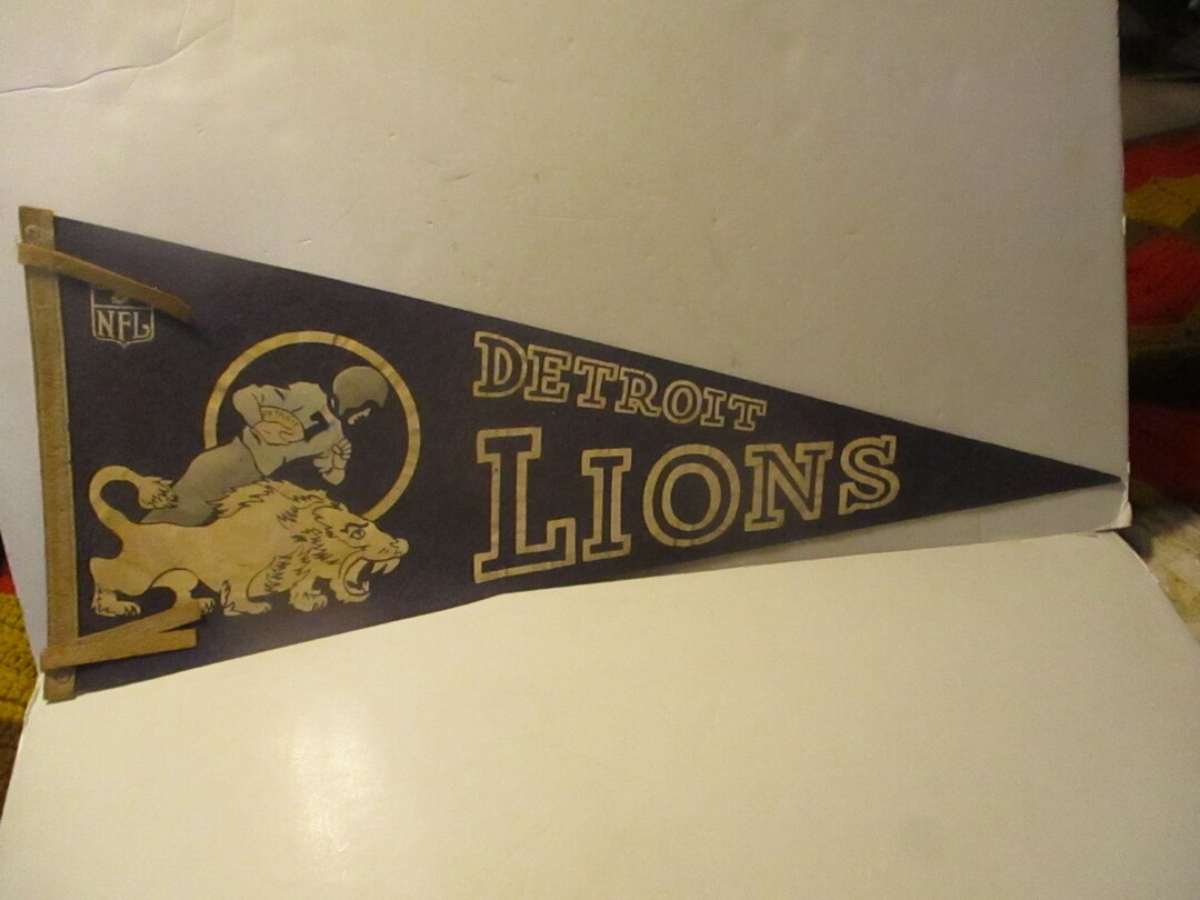 Mid 1950's to Early 1960's Felt Detroit Lions Pennant. - Etsy