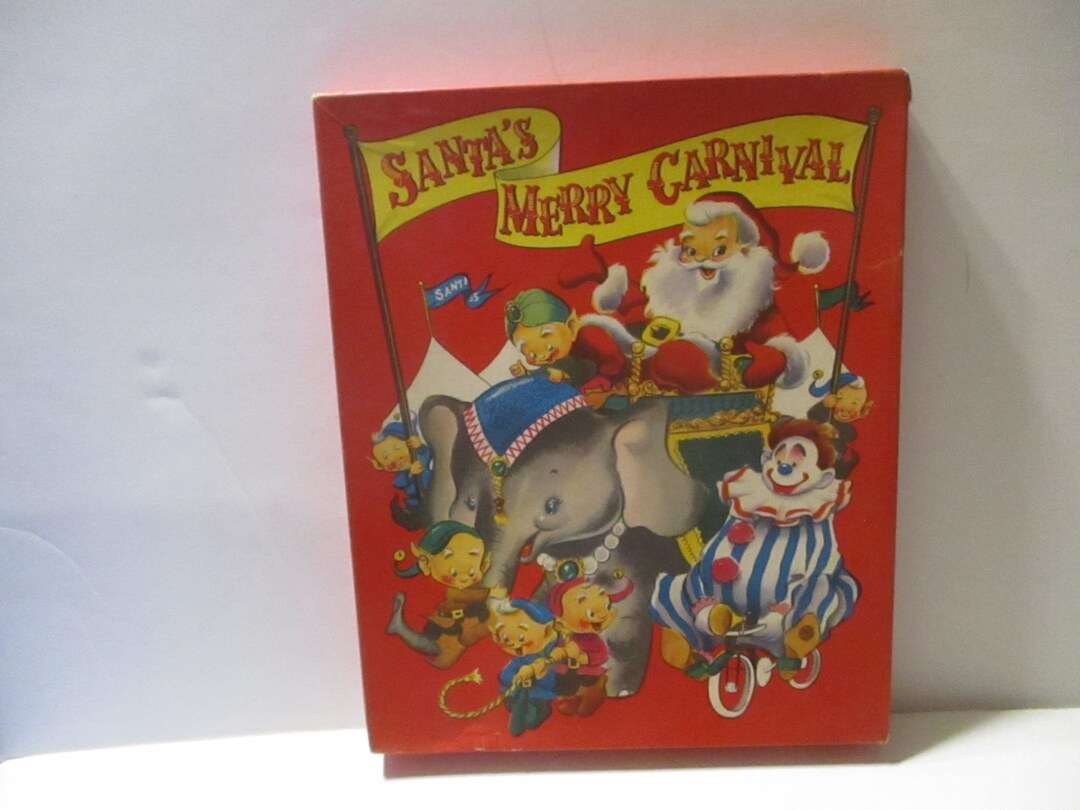 1955 Christmas Pop up Book Titled Santa's Merry Christmas. - Etsy