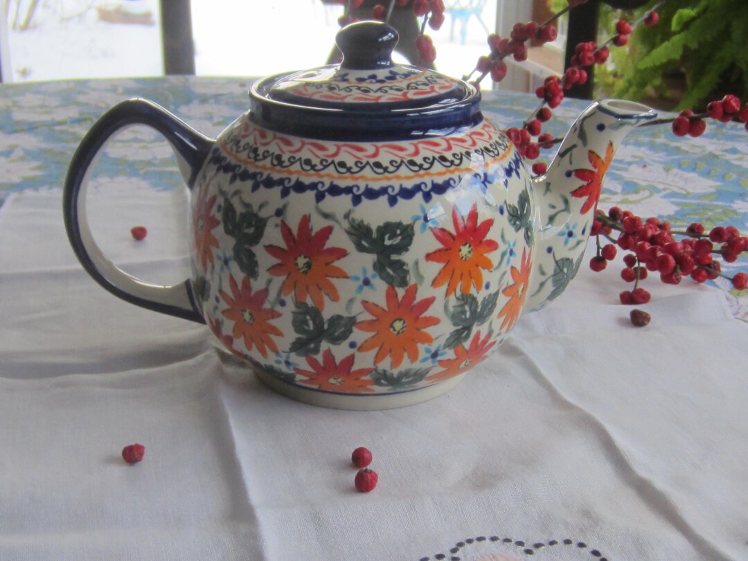 Gorgeous Unikat Polish Pottery Teapot 5.75 X 8” - Etsy