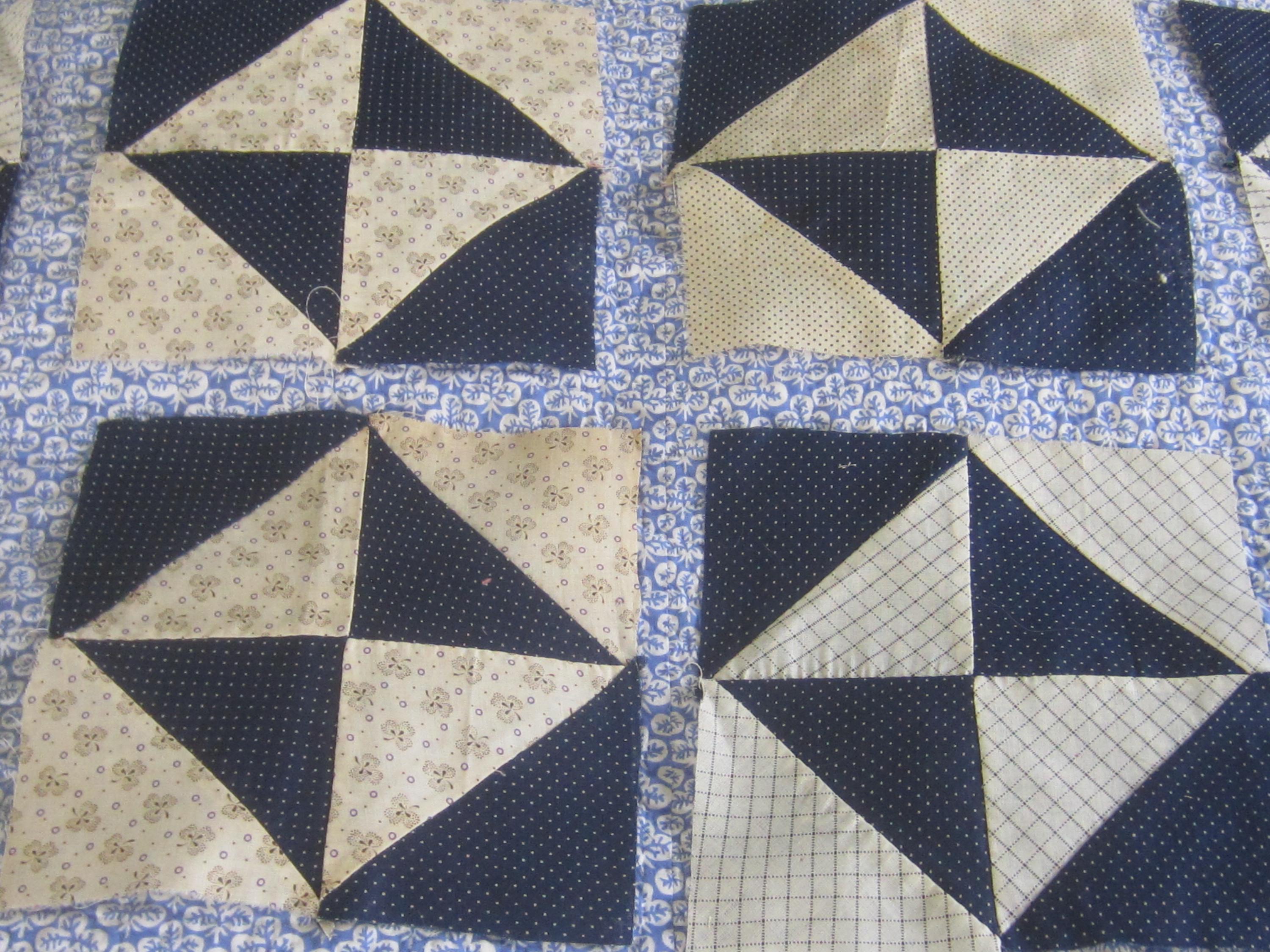 23 Beautiful Antique Indigo 4-patch Quilt Blocks 7.5" - Etsy