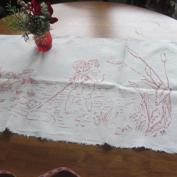 Vintage Redwork - Etsy