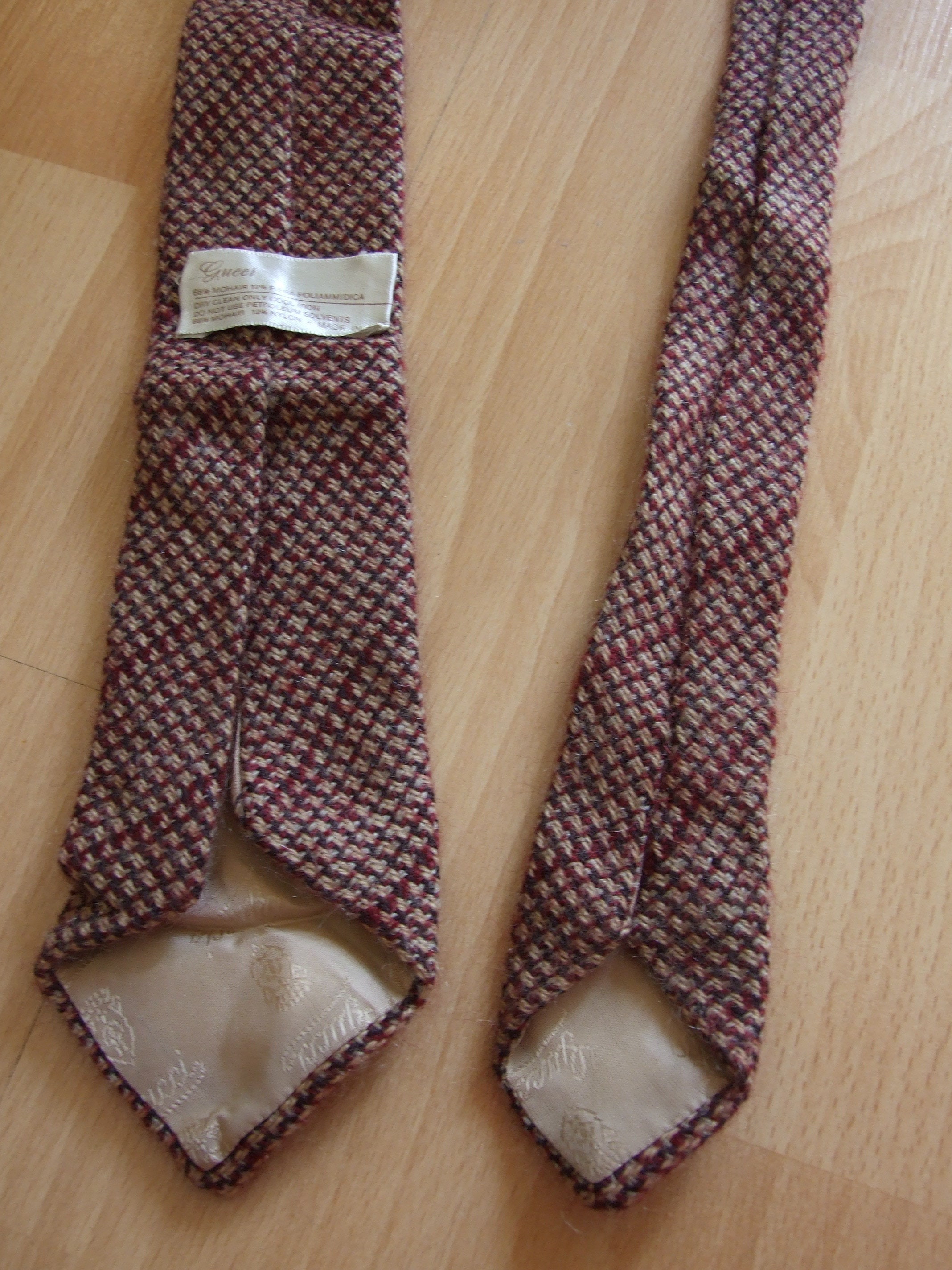 Cravate Gucci Vintage authentique, Rare Gucci cravate, Merino laine ...