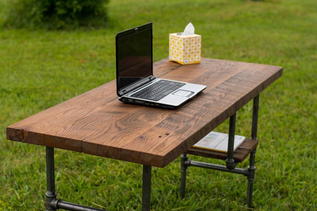 Desk , Computer Desk, Barn Wood Table, Home Office, Rustic Barnwood ...