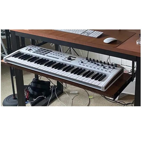 Studio Desk With Keyboard Tray - Etsy