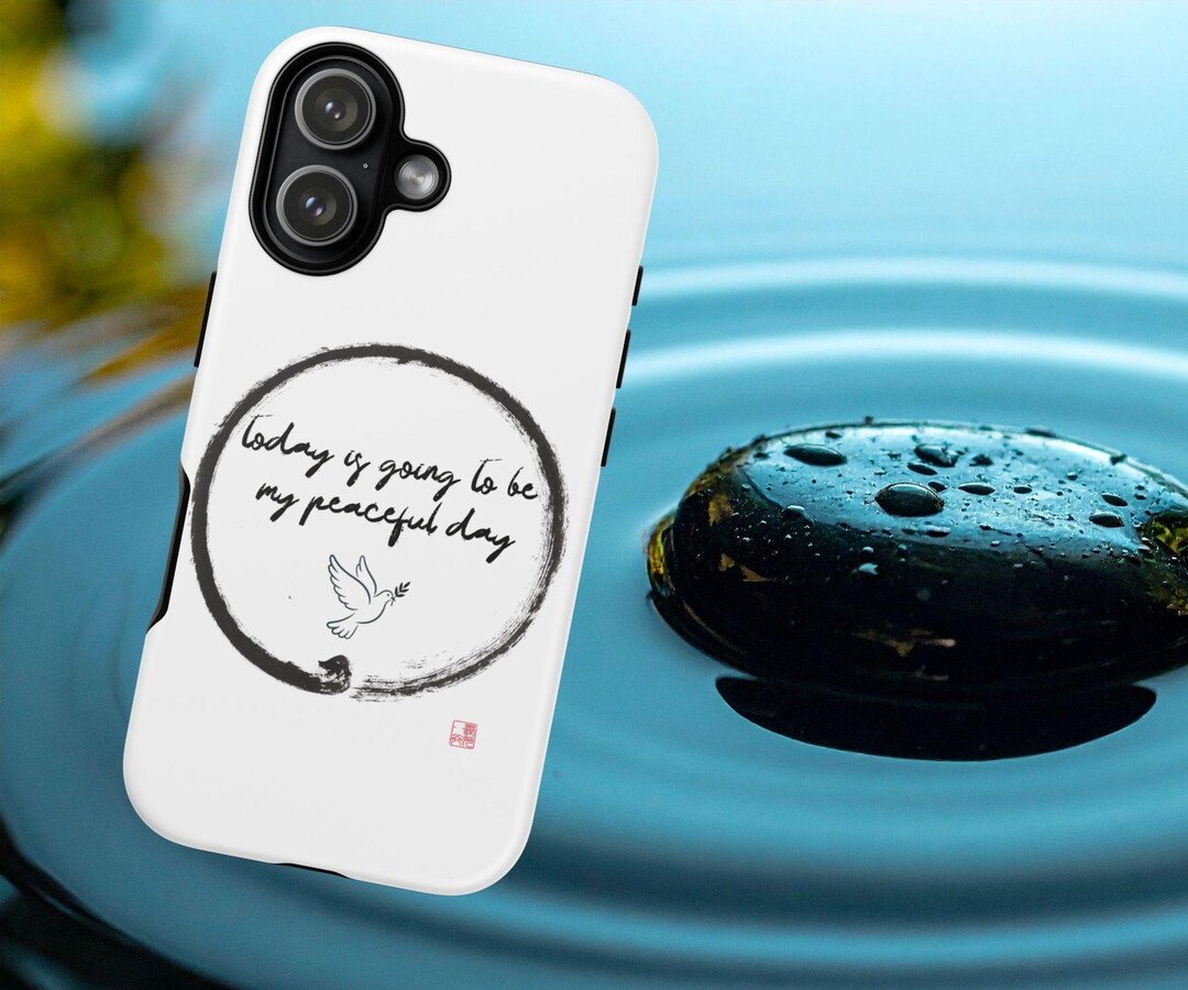 Today is Going to Be My Peaceful Day iPhone , Phone Tough Case Walk for ...