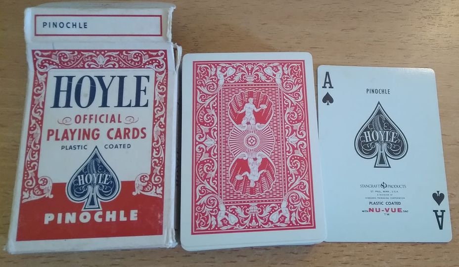 Vintage Deck of Playing Cards HOYLE Antique Nu-vue PINOCHLE in Original ...