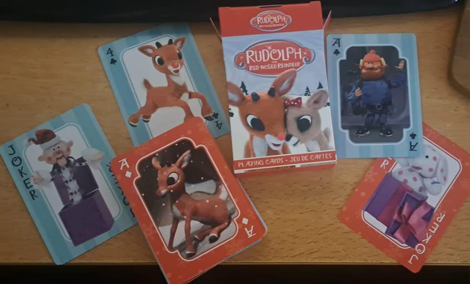 Deck of CHRISTMAS Playing Cards RUDOLPH Red Nosed Reindeer in Original ...