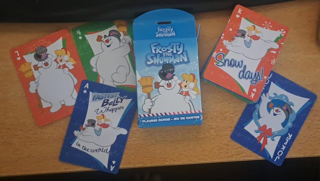 Deck of CHRISTMAS Playing Cards FROSTY the Snowman in Original Box - Etsy