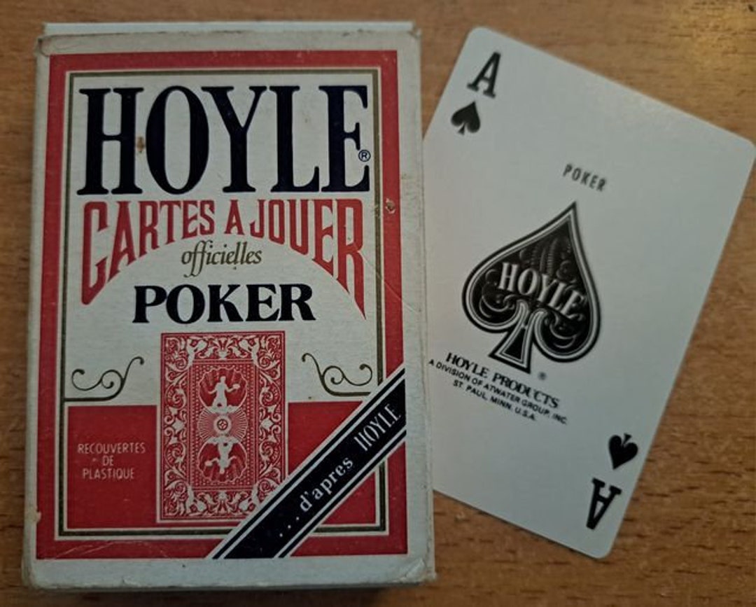 Vintage Deck of Playing Cards HOYLE POKER in Original Box - Etsy