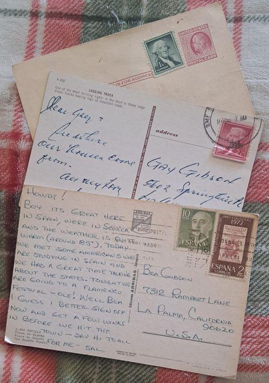Vintage Lot of Post Cards With Antique Collectible Stamps - Etsy
