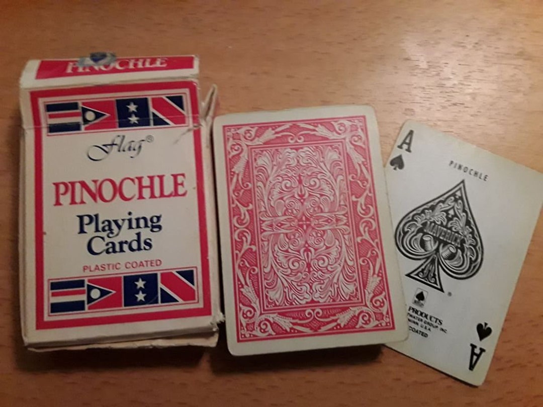 Vintage Deck of Playing Cards FLAG PINOCHLE in Original Box - Etsy