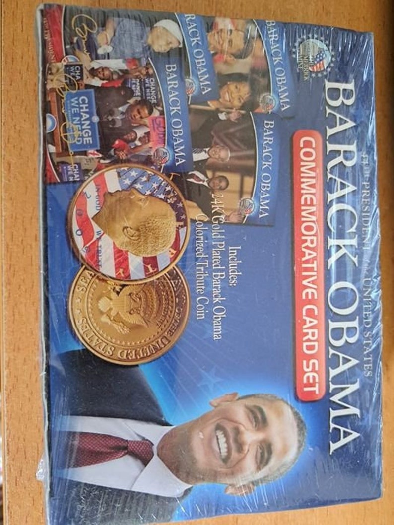 BARACK OBAMA Commemorative Card Set Sealed NEW in Box - Etsy