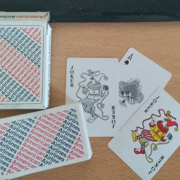 American Airlines Playing Cards - Etsy