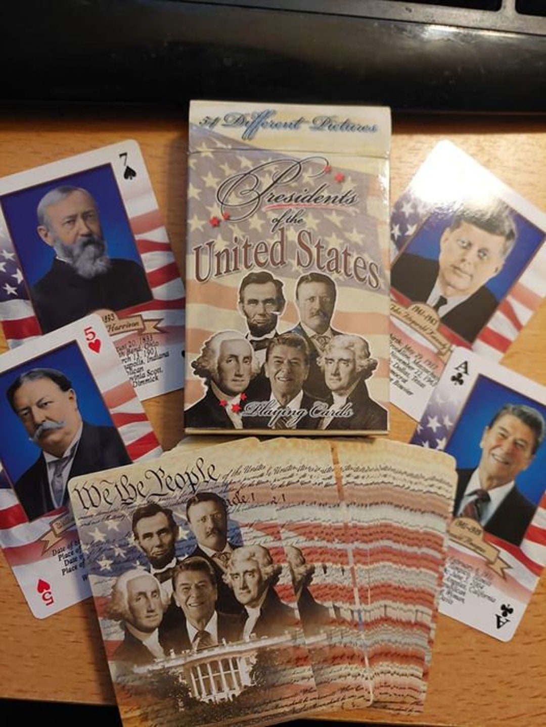 Vintage Deck of Playing Cards PRESIDENTS of the UNITED STATES - Etsy
