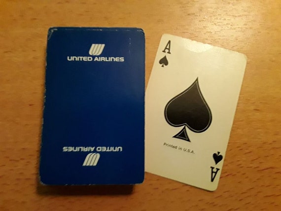 Vintage deck of Playing Cards UNITED AIRLINES | Etsy