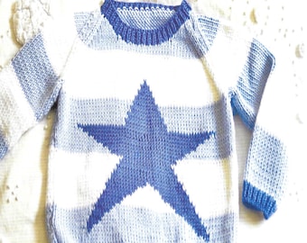 Star Jumper Knitting Pattern - Etsy