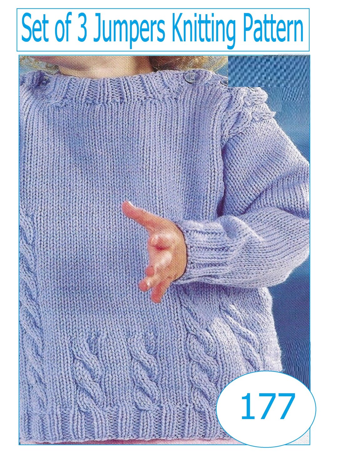 DK Jumper Knitting Pattern (instant Download PDF) 177 - Etsy