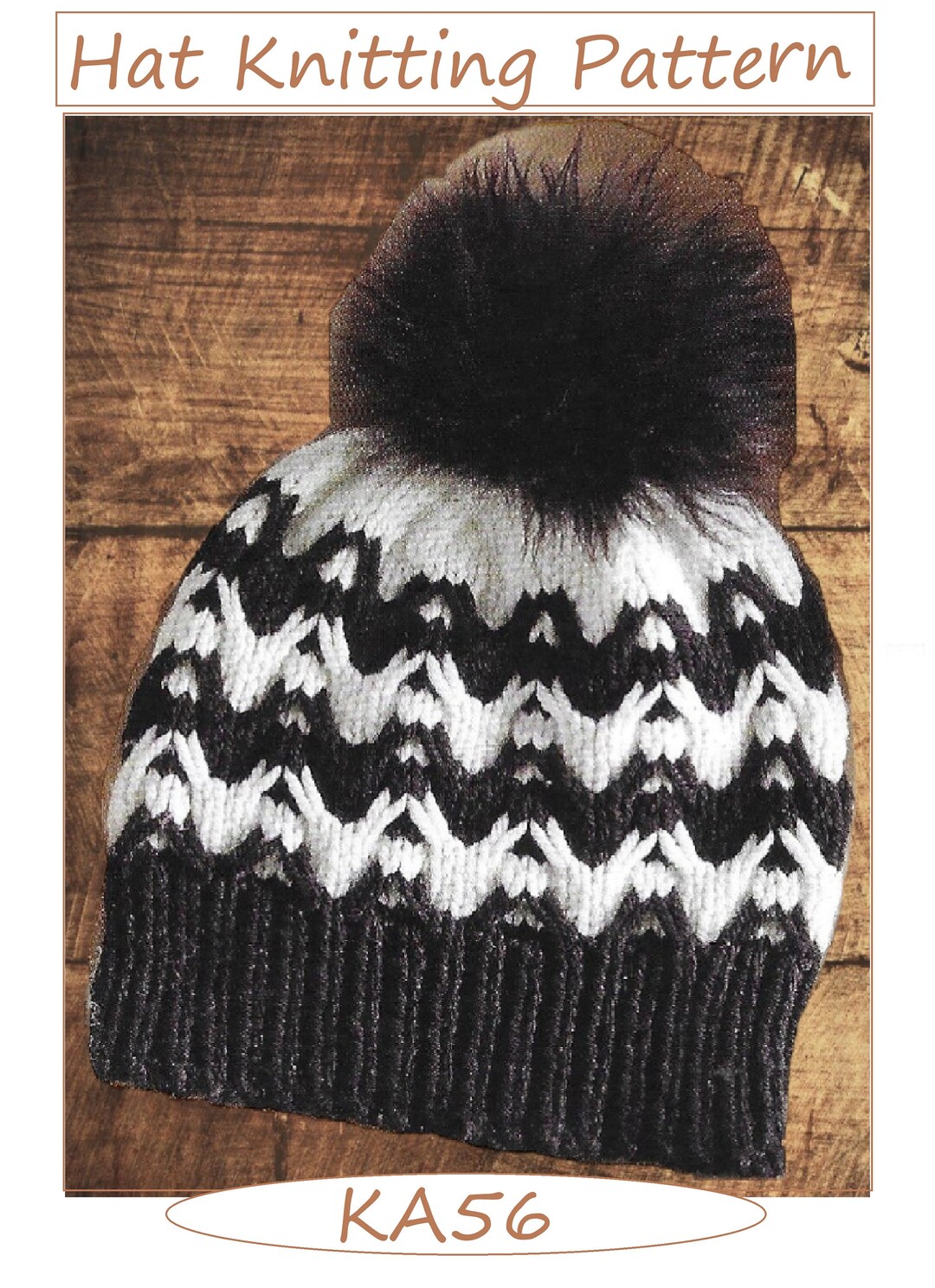Adult Star Hat Knitting Pattern: (instant Download PDF) KA56 - Etsy