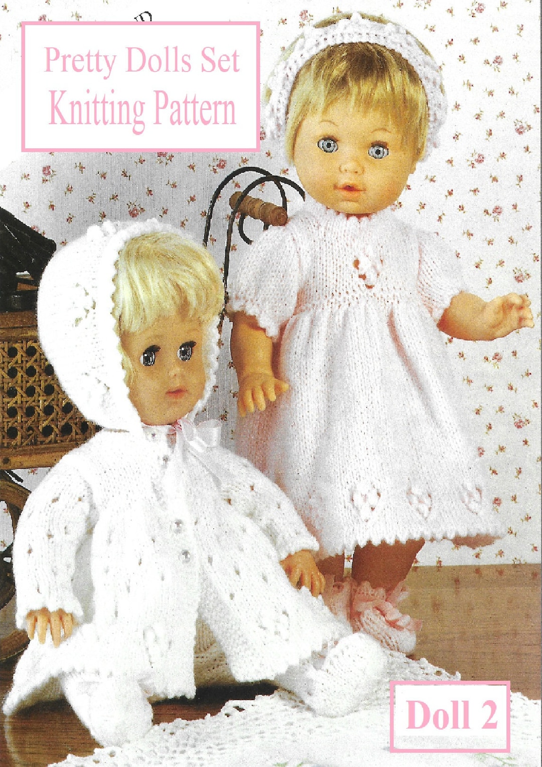 Instant Download - PDF- Beautiful Dolls Outfit Knitting Pattern (doll 2 ...
