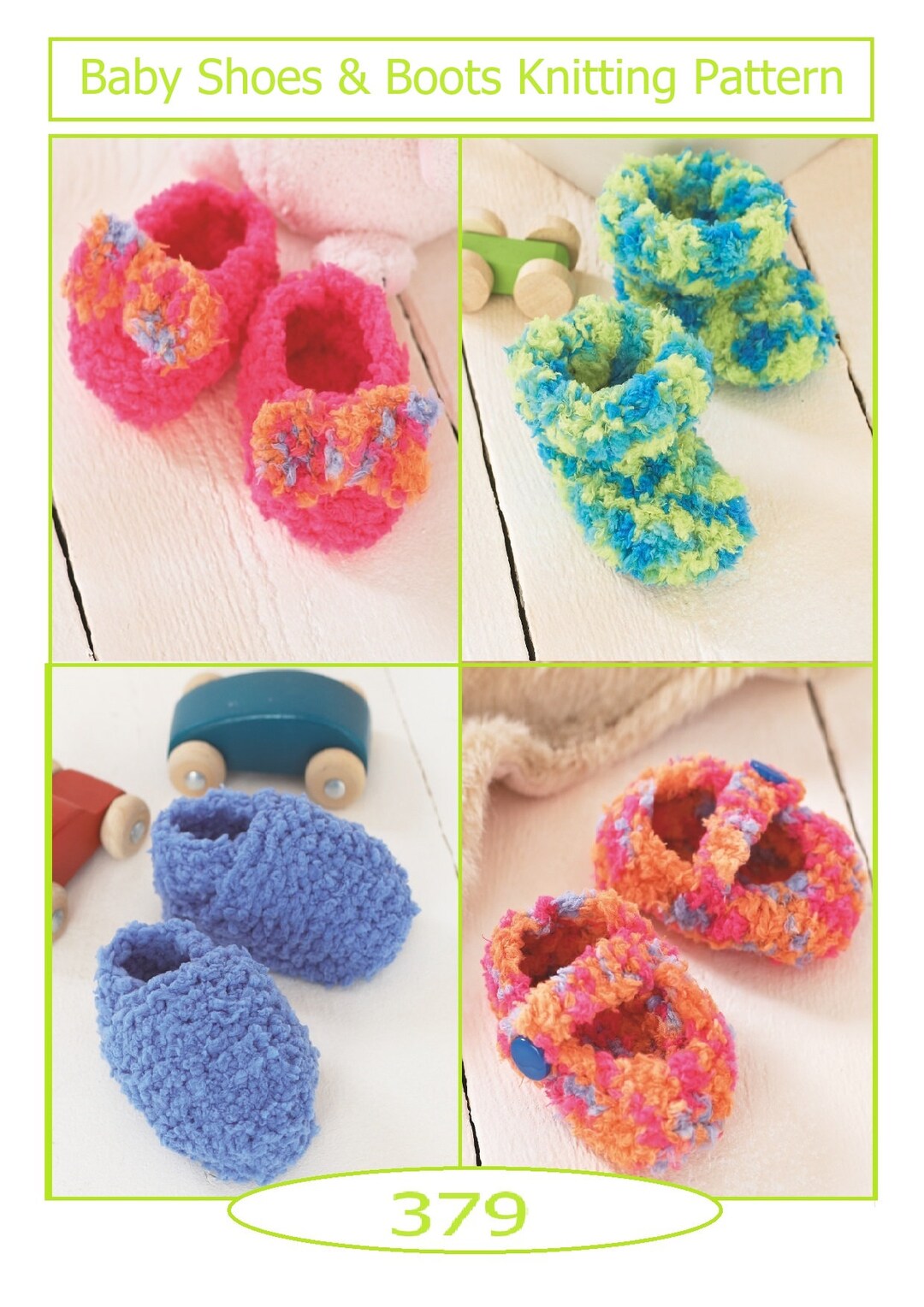 Baby Shoes & Boots Knitting Pattern: Chunky Yarn (PDF Pattern) 379 - Etsy