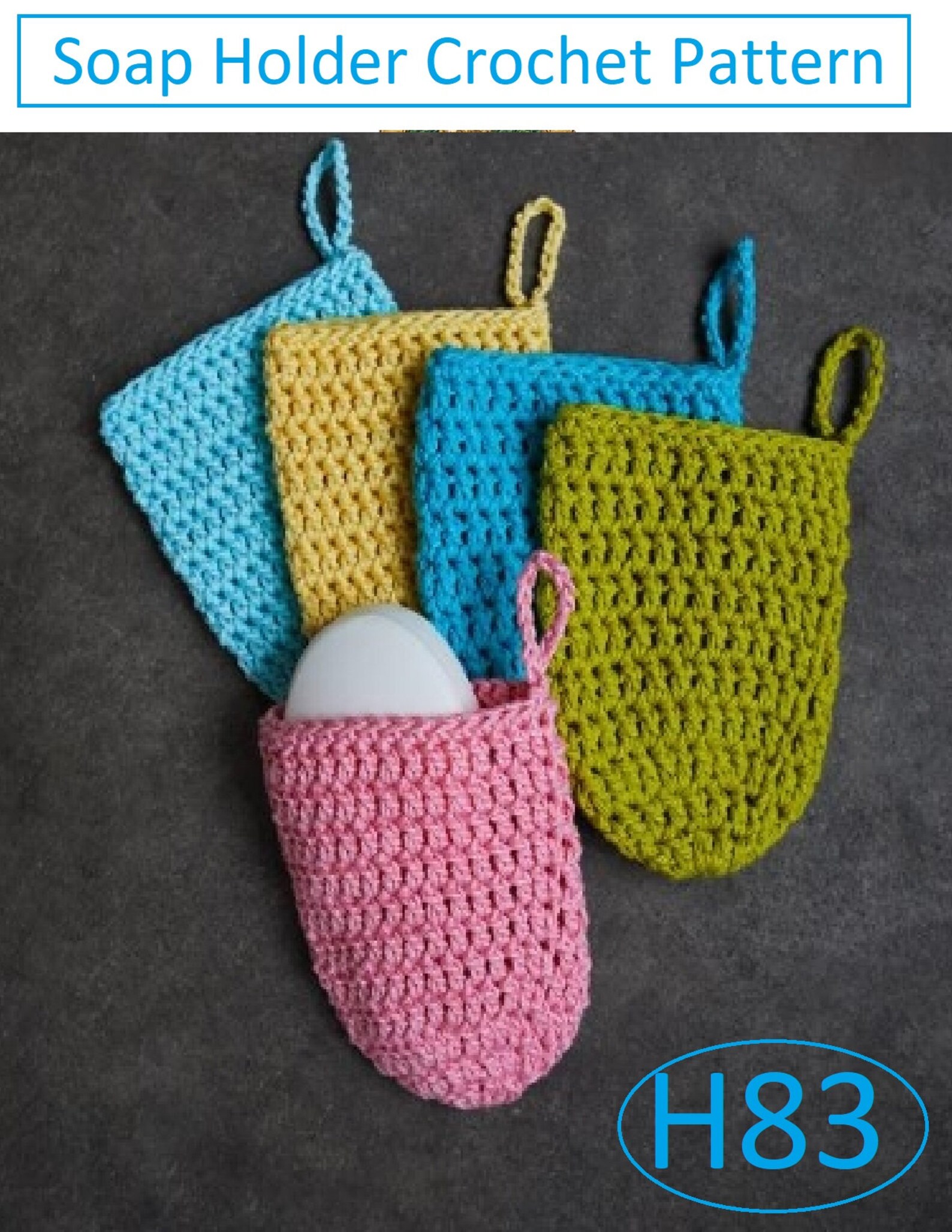 Home Easy Crochet Soap Holder Pattern PDF Download (H83) - Etsy