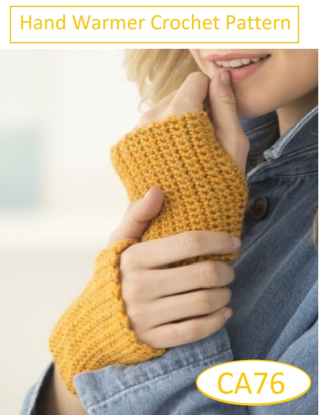 Crochet Fingerless Gloves Pattern: Aran Hand Warmers (instant Download ...