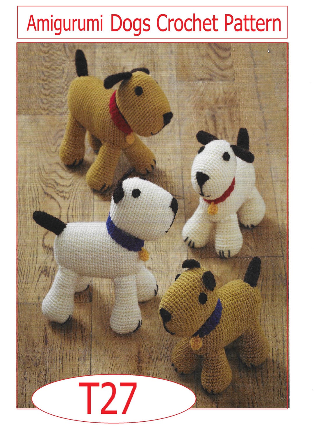 Instant Download - PDF- Beautiful Amigurumi Dogs Crochet Pattern (T27 ...