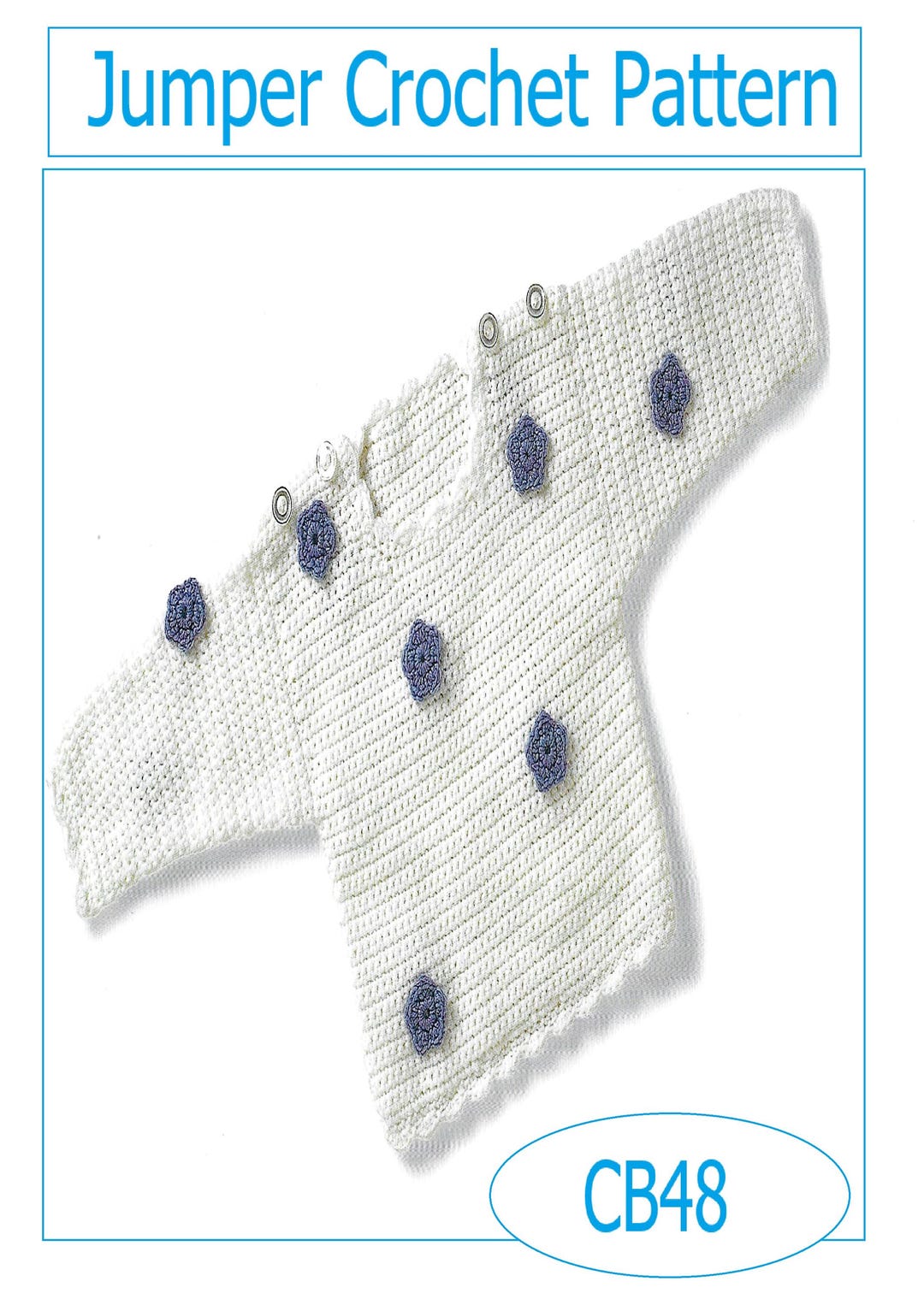 2 X DK Baby Jumpers Crochet Pattern (instant Download PDF) CB48 - Etsy