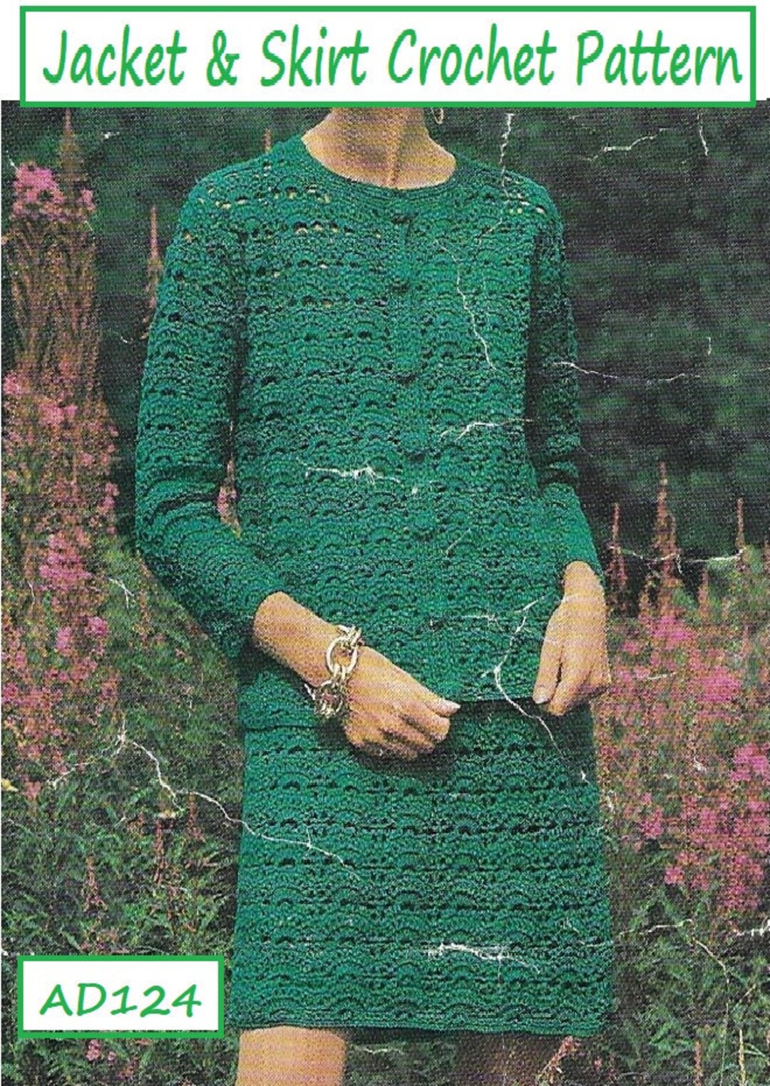 Instant Download - PDF- Beautiful Suit, Jacket and Skirt Crochet ...