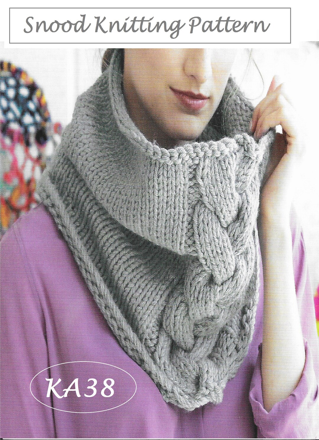 Chunky Snood Knitting Pattern (PDF Pattern) KA38 - Etsy