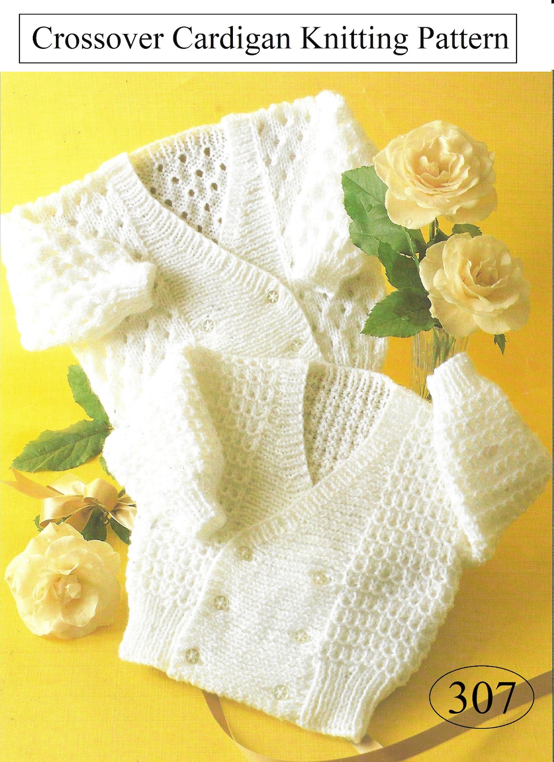 Instant Download - PDF- Beautiful Crossover Cardigan Knitting Pattern ...