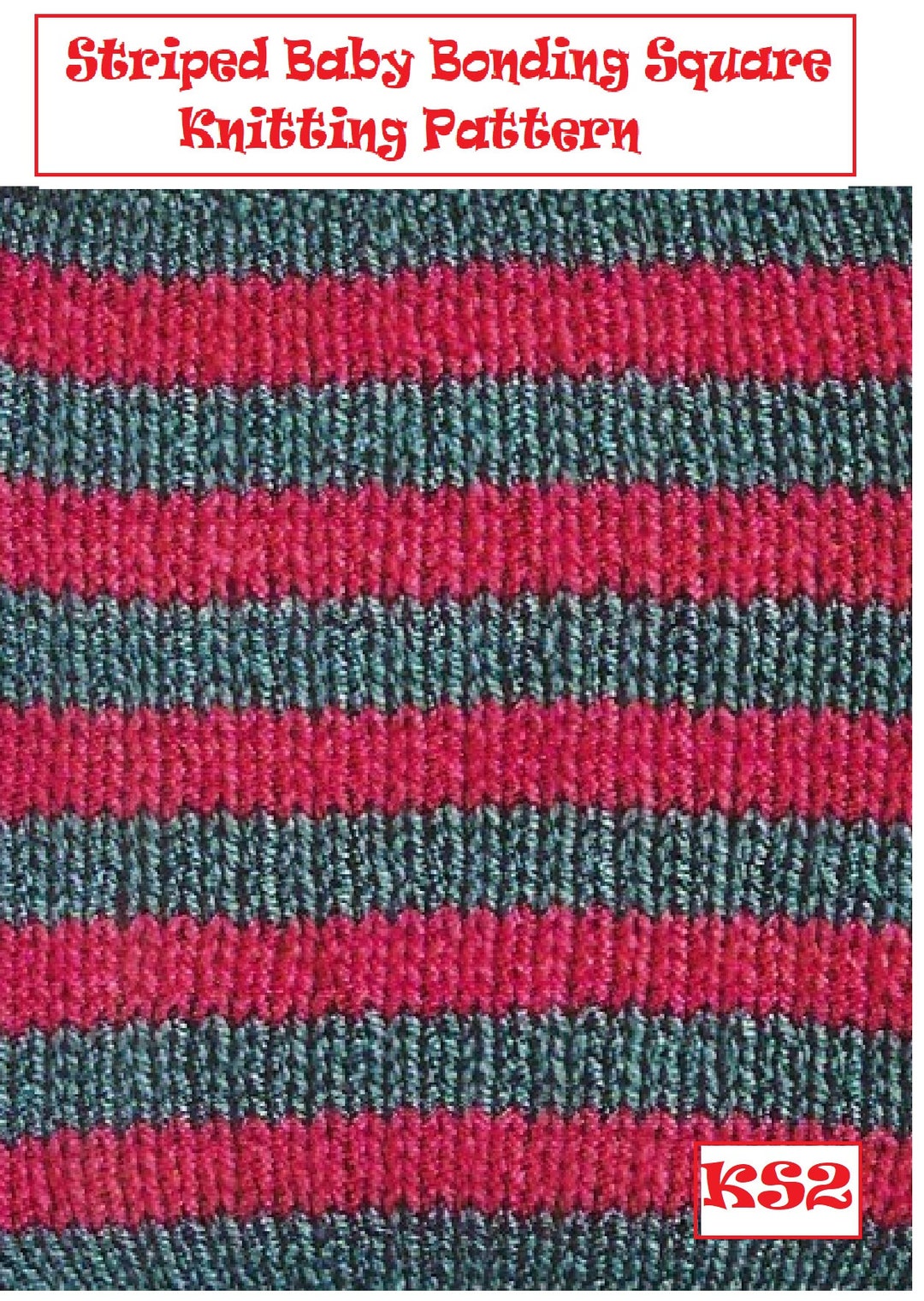 Instant Download - PDF- Baby Bonding Square Knitting Pattern (KS2) - Etsy
