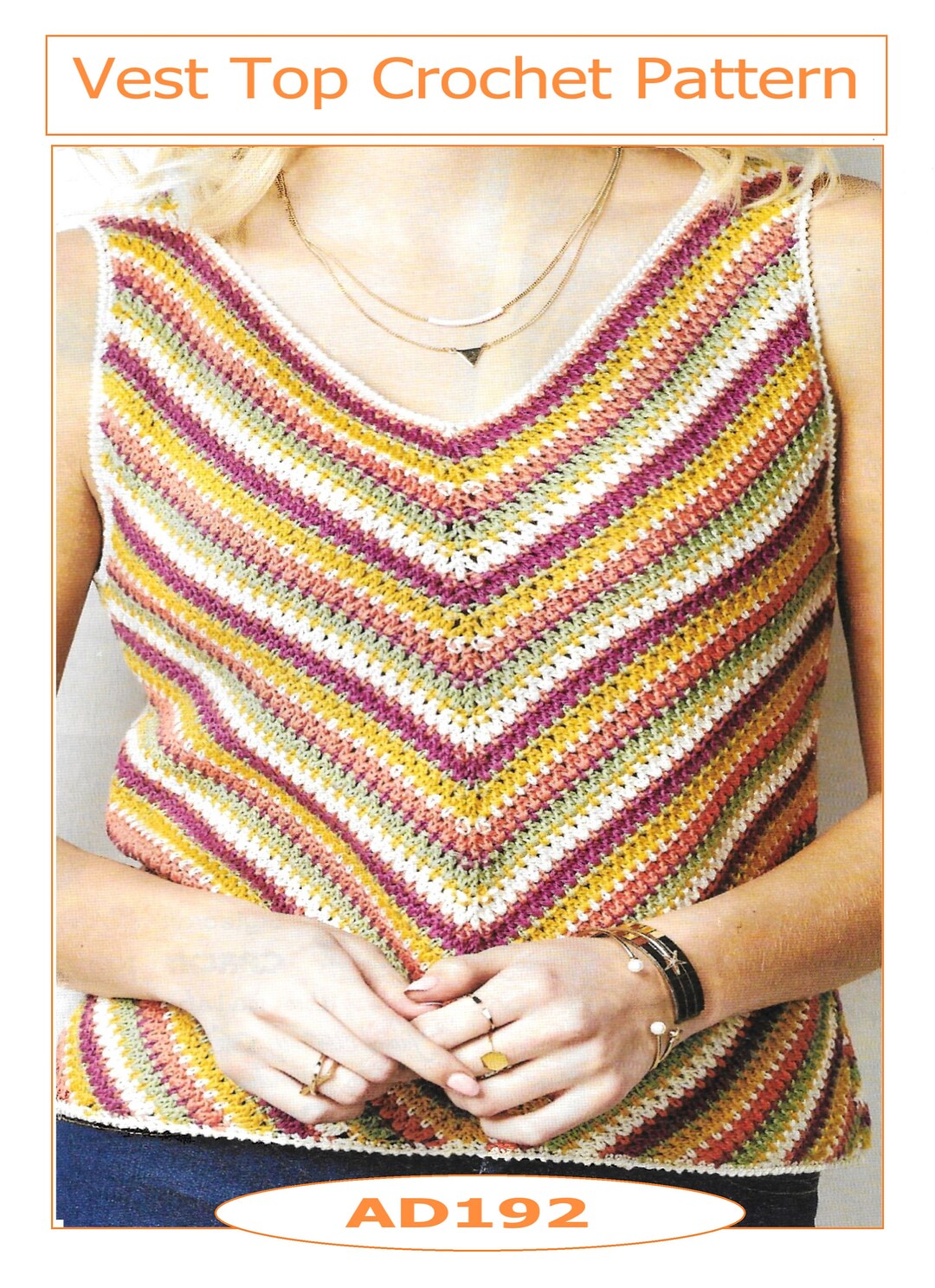 Instant Download - PDF- Beautiful Top Crochet Pattern (AD193) - Etsy