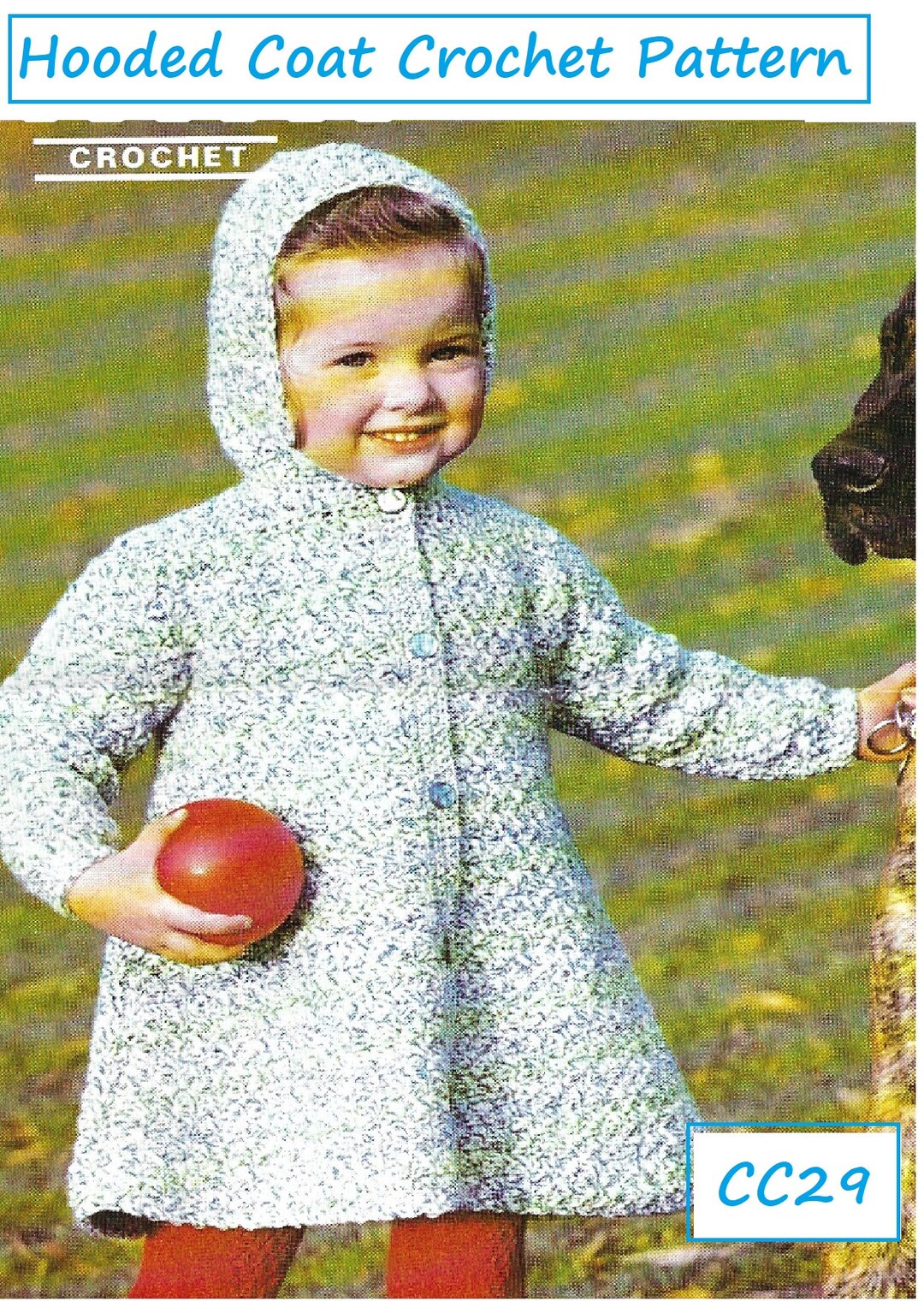Instant Download PDF - Hooded Jacket Crochet Pattern (CC29) - Etsy