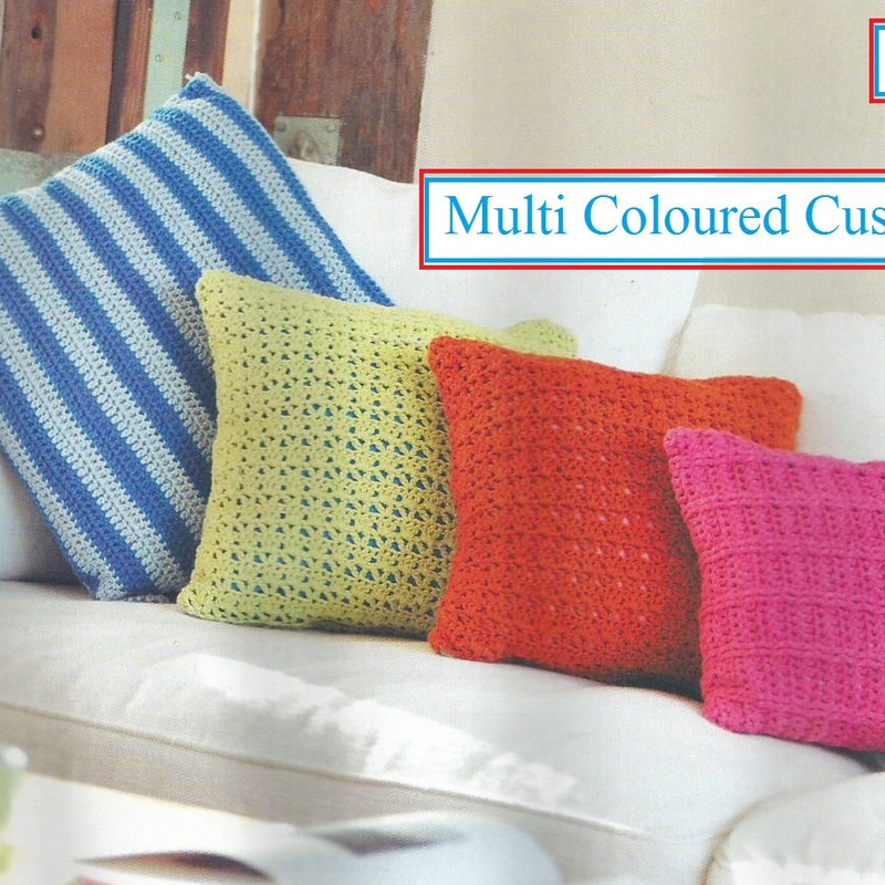 Crochet Cushion Cover Pattern - Etsy